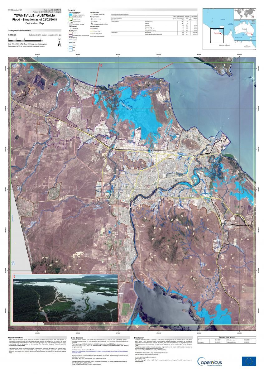 Copernicus EMS Monitors Floods in Australia - Copernicus EMS Mapping ...